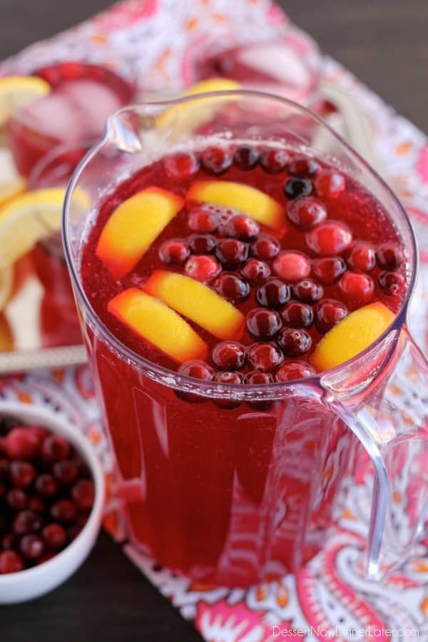 Sparkling Cranberry Punch Dessert Now Dinner Later