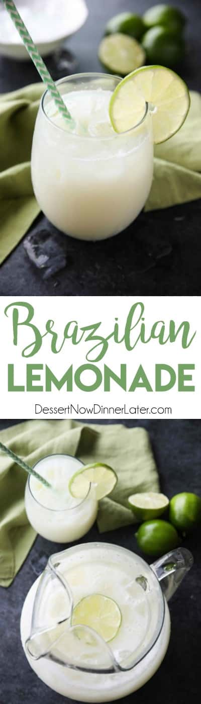 Brazilian Lemonade + Video | Dessert Now Dinner Later