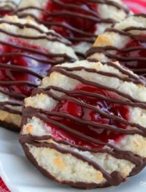 Chocolate Cherry Coconutty Macaroons | Dessert Now, Dinner Later!