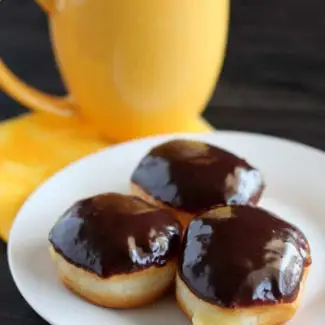 Mini Boston Cream Donuts | Dessert Now Dinner Later
