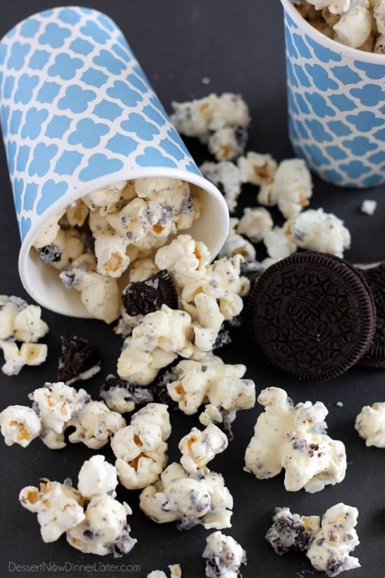 Cookies and Cream Popcorn | Dessert Now Dinner Later