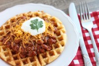 Cornbread Waffles with Chili | Dessert Now Dinner Later
