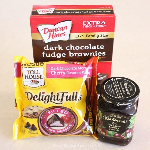 Dark Chocolate Cherry Brownies | Dessert Now Dinner Later