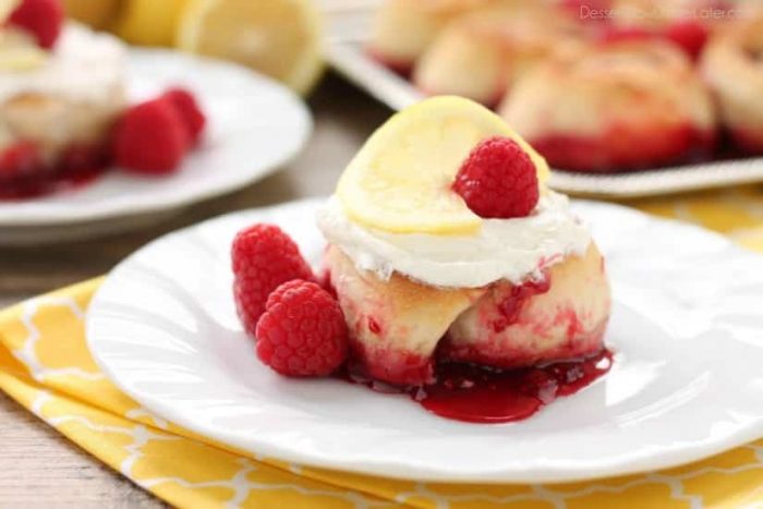 Raspberry Lemon Rolls | Dessert Now Dinner Later