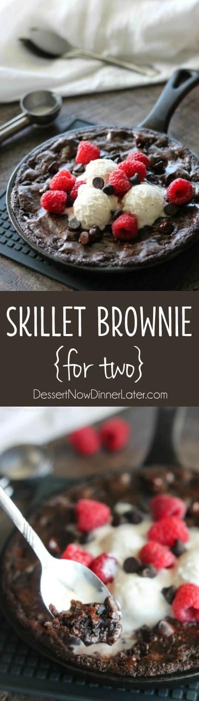 Skillet Brownie | Dessert Now Dinner Later