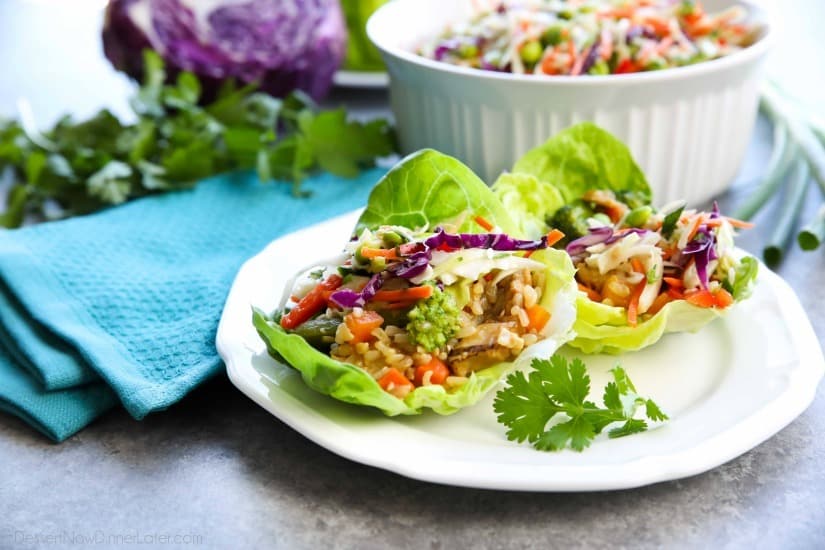Teriyaki Chicken Wraps with Asian Slaw - Dessert Now, Dinner Later!