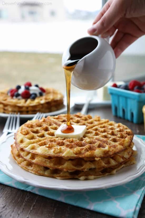 Waffles Recipe + Video | Dessert Now Dinner Later