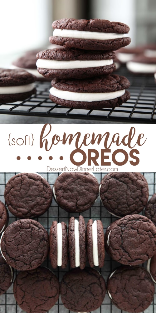 Homemade Oreos + Video (like Oreo Cakesters) | Dessert Now Dinner Later