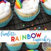 Funfetti Rainbow Cupcakes | Dessert Now Dinner Later