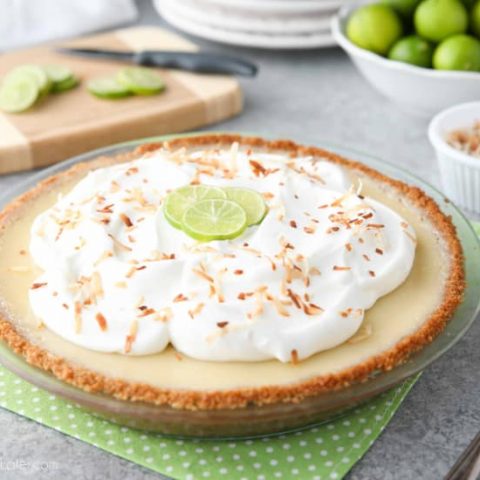 Coconut Key Lime Pie | A classic, with a tropical twist!