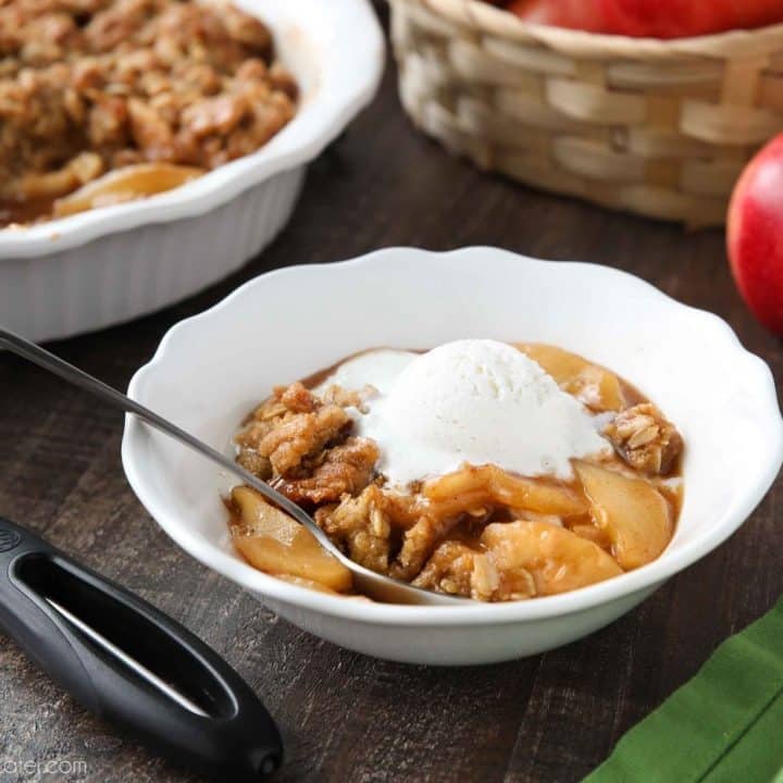 Apple Crisp Recipe (aka Apple Crumble) | Dessert Now Dinner Later