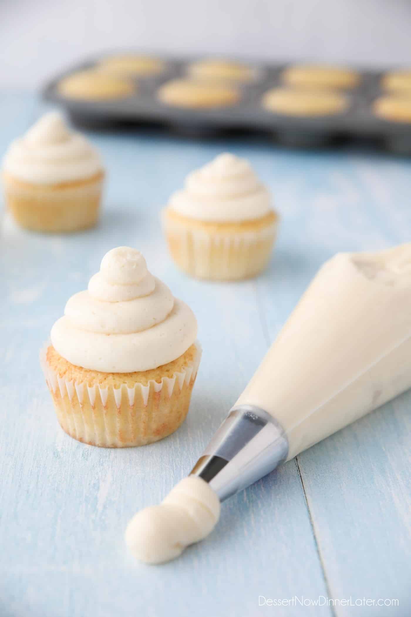 Vanilla Buttercream Frosting + Video | Dessert Now Dinner Later