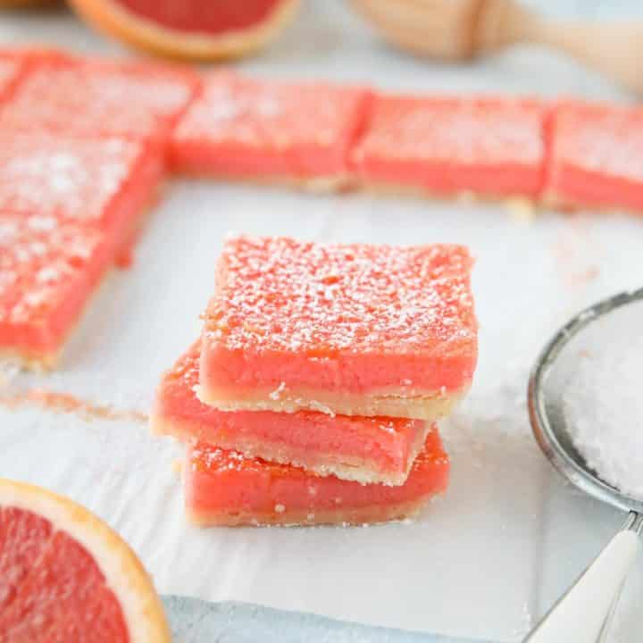 Grapefruit Bars + Video | Dessert Now Dinner Later