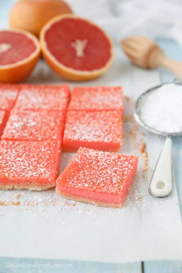 Grapefruit Bars + Video | Dessert Now Dinner Later