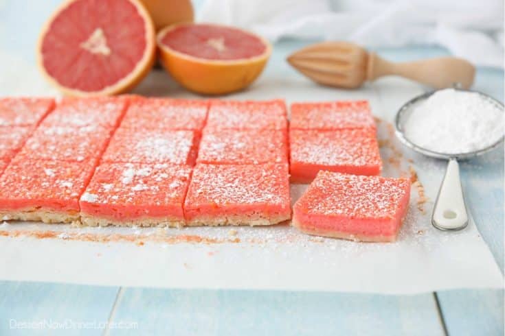 Grapefruit Bars + Video | Dessert Now Dinner Later