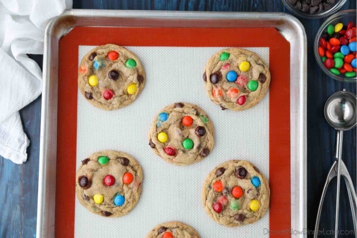 M&M Cookies + Video {The BEST Recipe!} | Dessert Now Dinner Later
