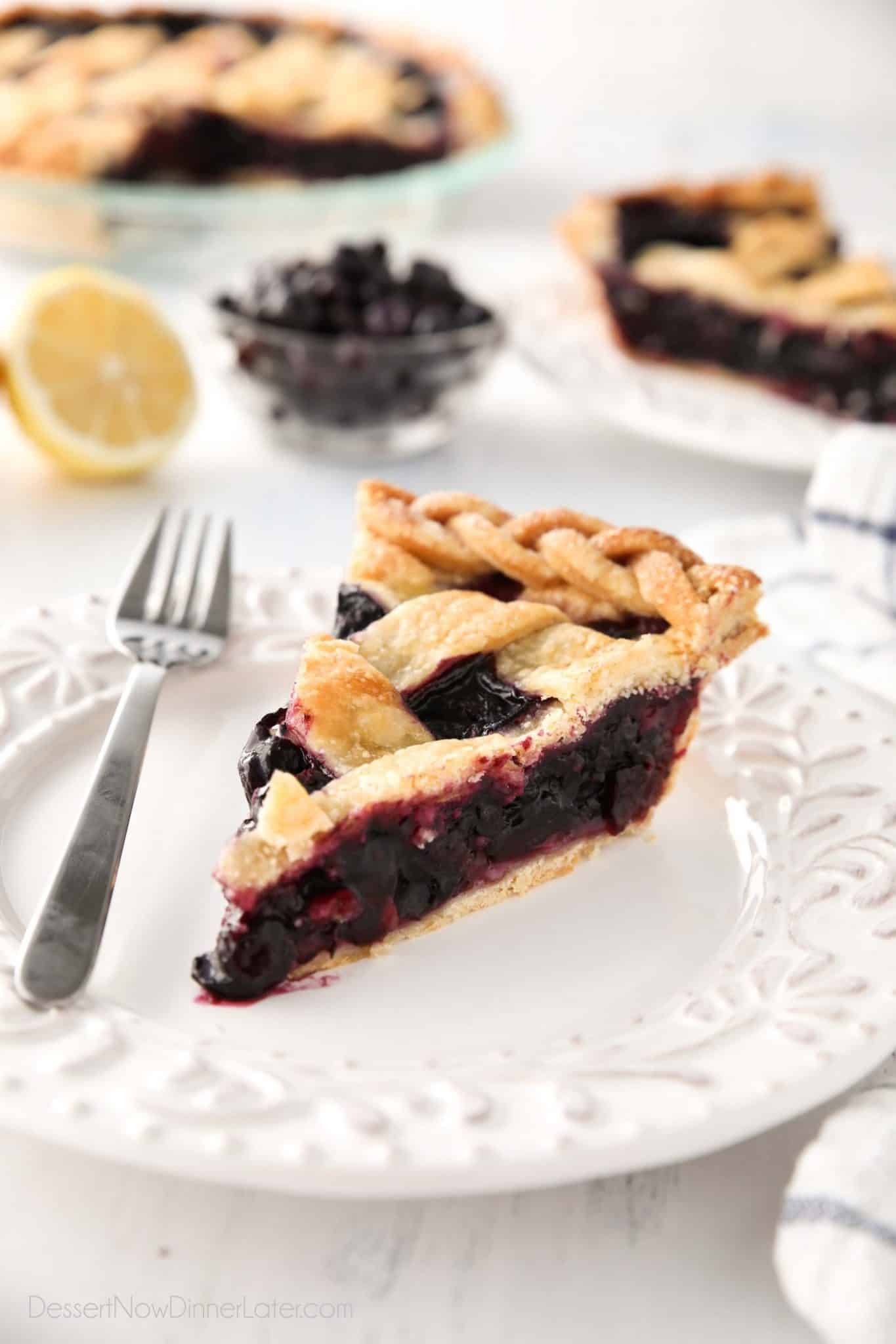 Homemade Blueberry Pie | Dessert Now Dinner Later