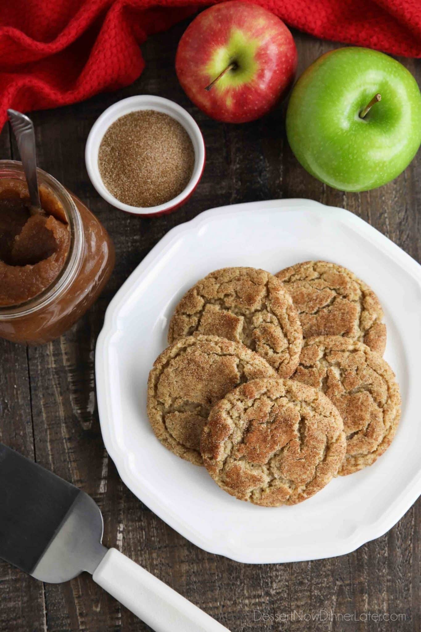 Apple Butter Cookies + Video (like Snickerdoodles) | Dessert Now Dinner ...