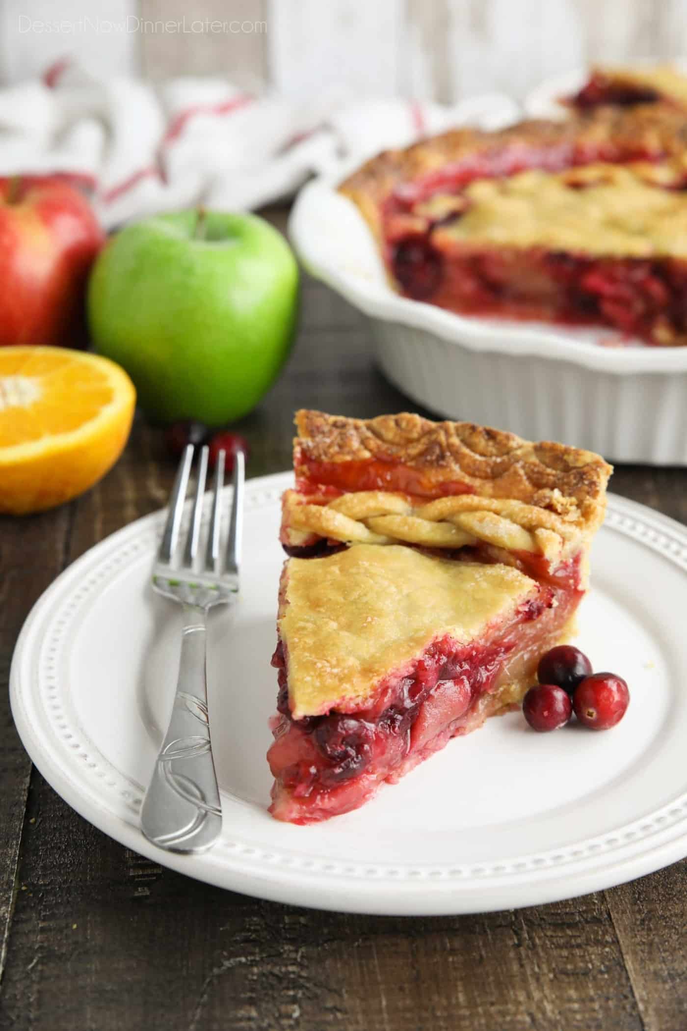 Cranberry Apple Pie (tastes like wassail) | Dessert Now Dinner Later