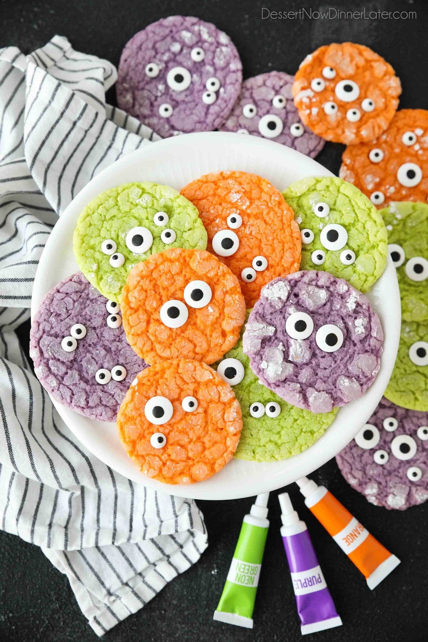 Halloween Monster Cookies | Dessert Now Dinner Later