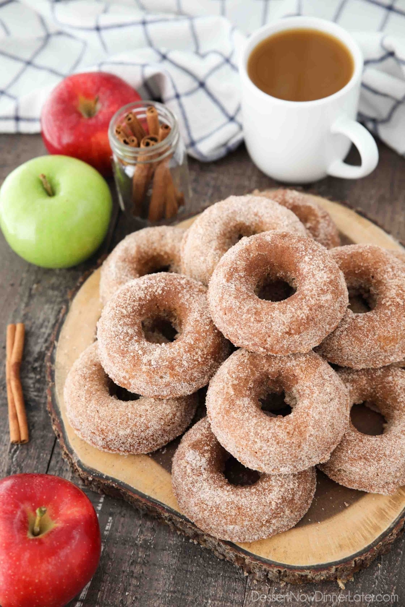 Baked Apple Cider Donuts | Dessert Now Dinner Later