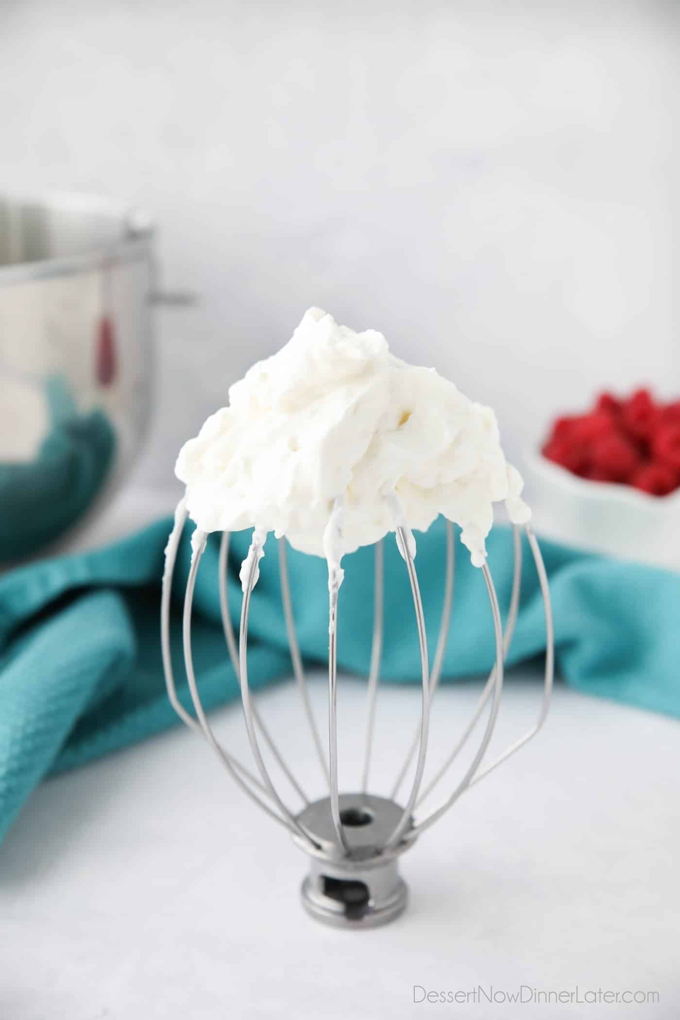 Stabilized Whipped Cream + Video (Homemade Cool Whip) | Dessert Now ...