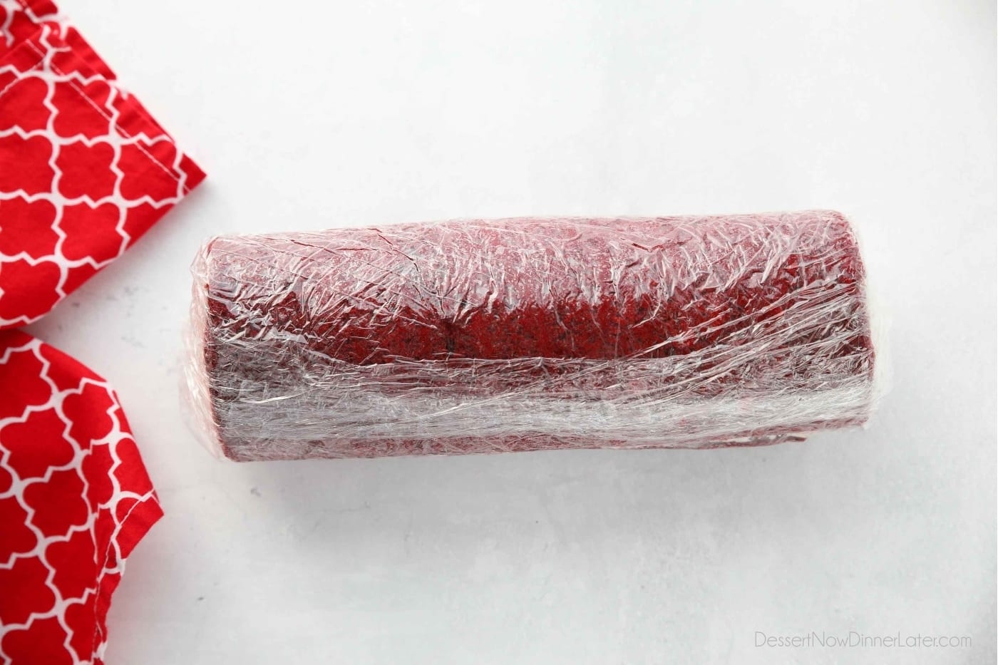 Red Velvet Cake Roll + Video | Dessert Now Dinner Later