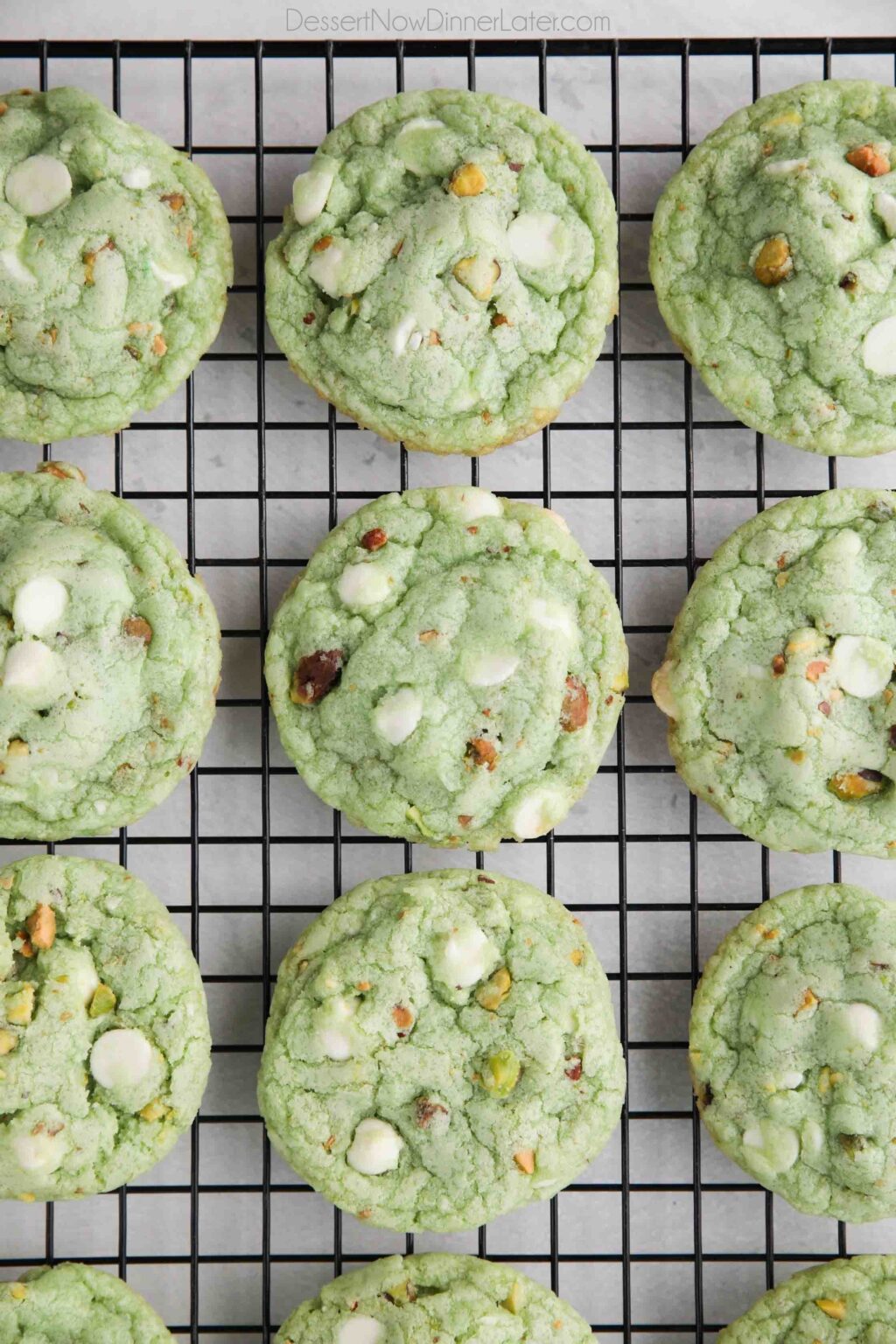 Pistachio Pudding Cookies + Video | Dessert Now Dinner Later