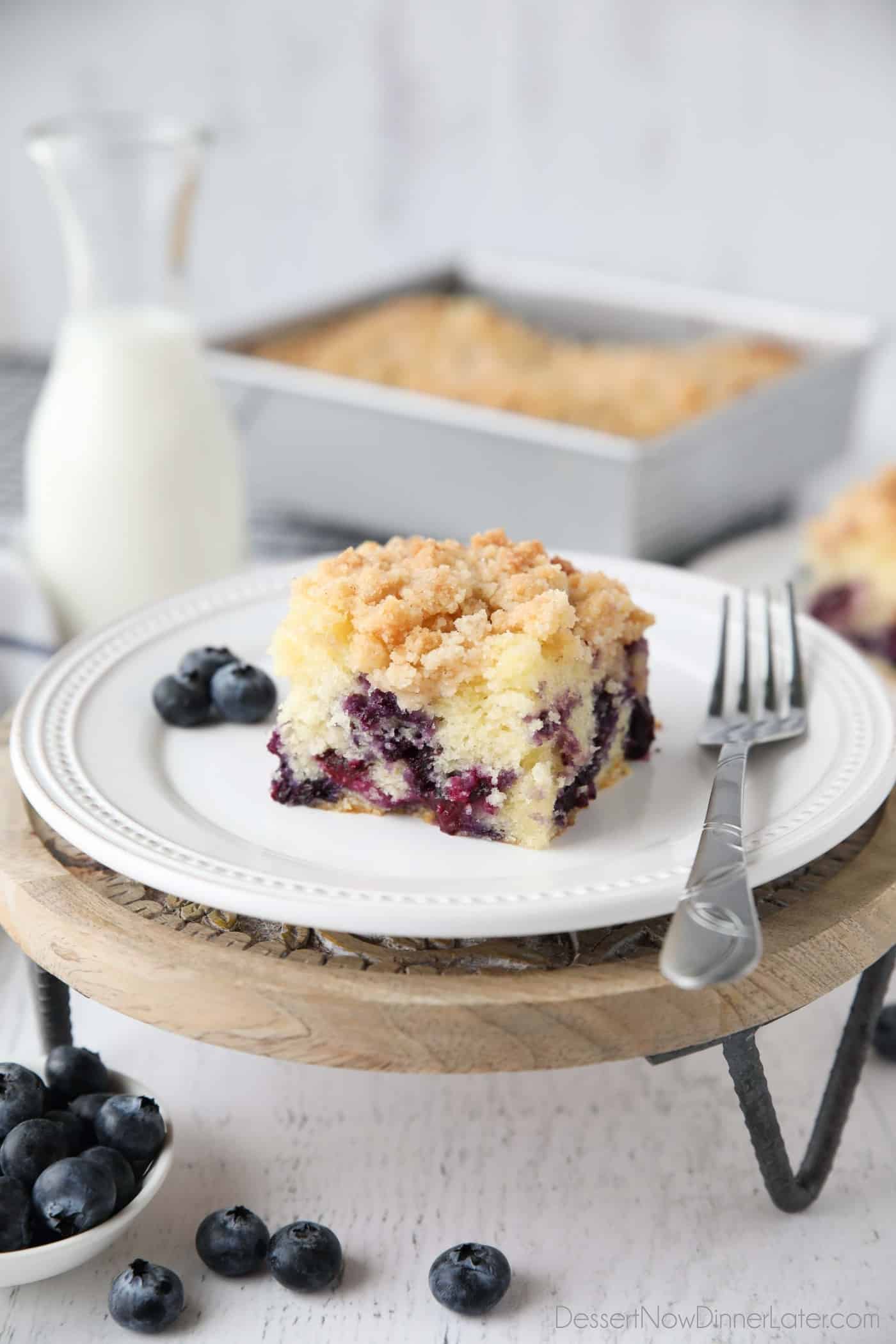 Blueberry Crumb Cake + Video | Dessert Now Dinner Later