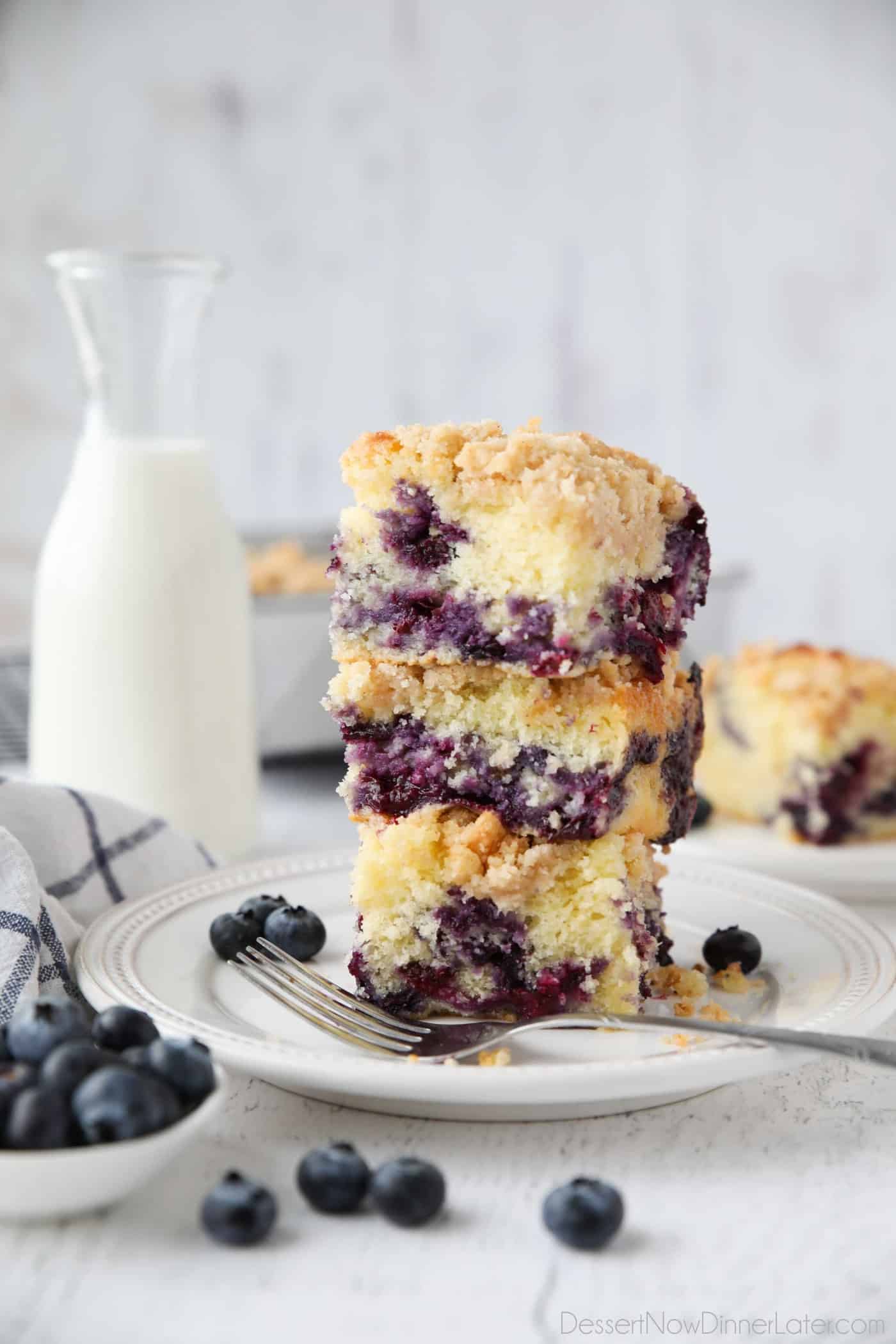 Blueberry Crumb Cake + Video | Dessert Now Dinner Later