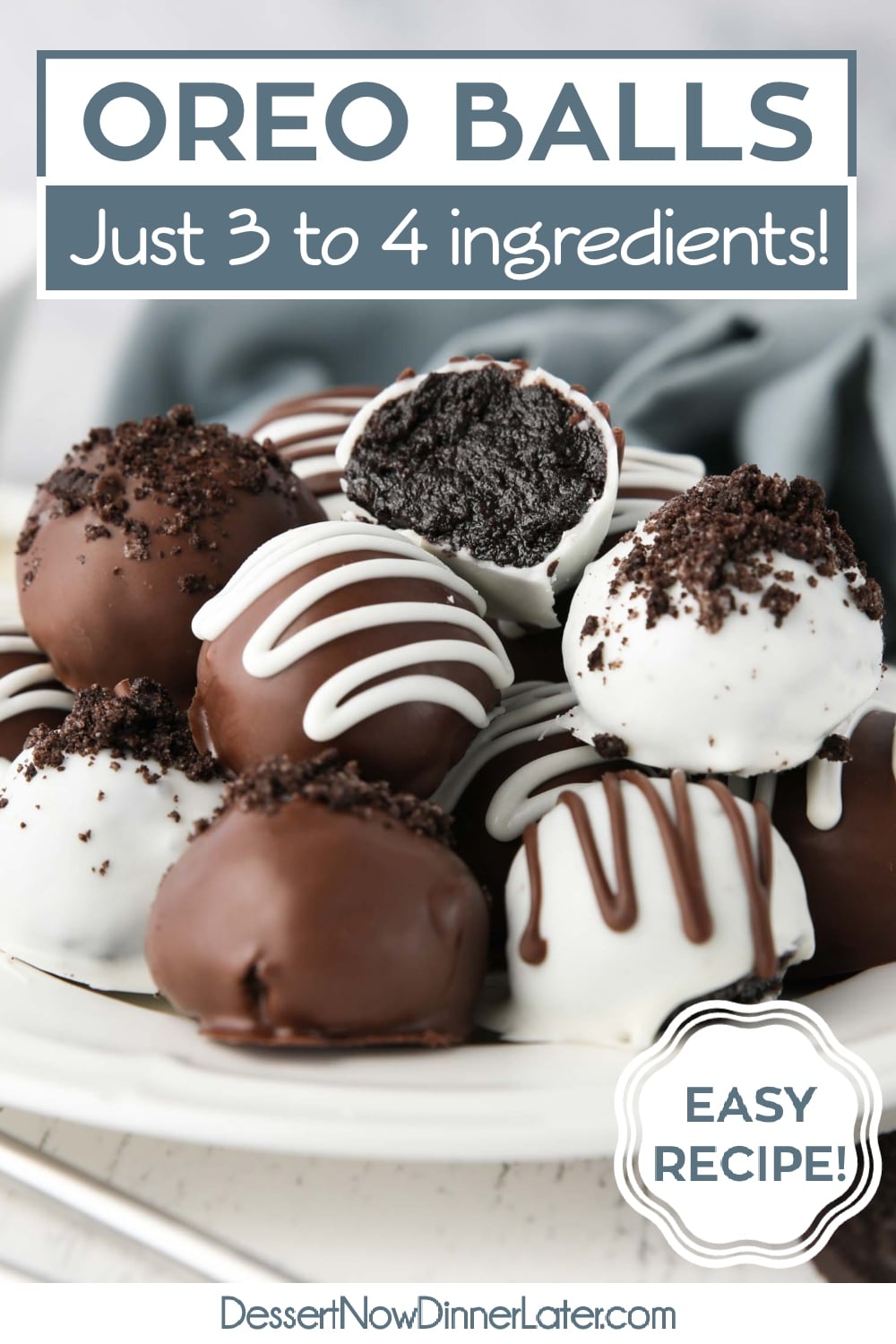 Oreo Balls Recipe (aka Oreo Truffles) | Dessert Now Dinner Later