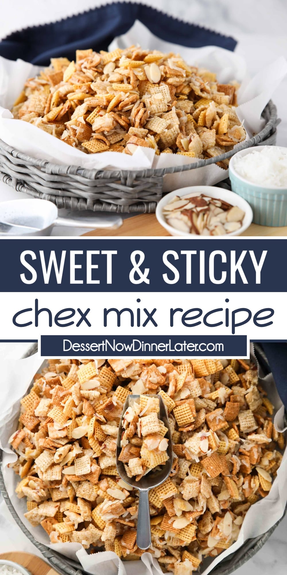 Sweet Chex Mix Recipe | Dessert Now Dinner Later