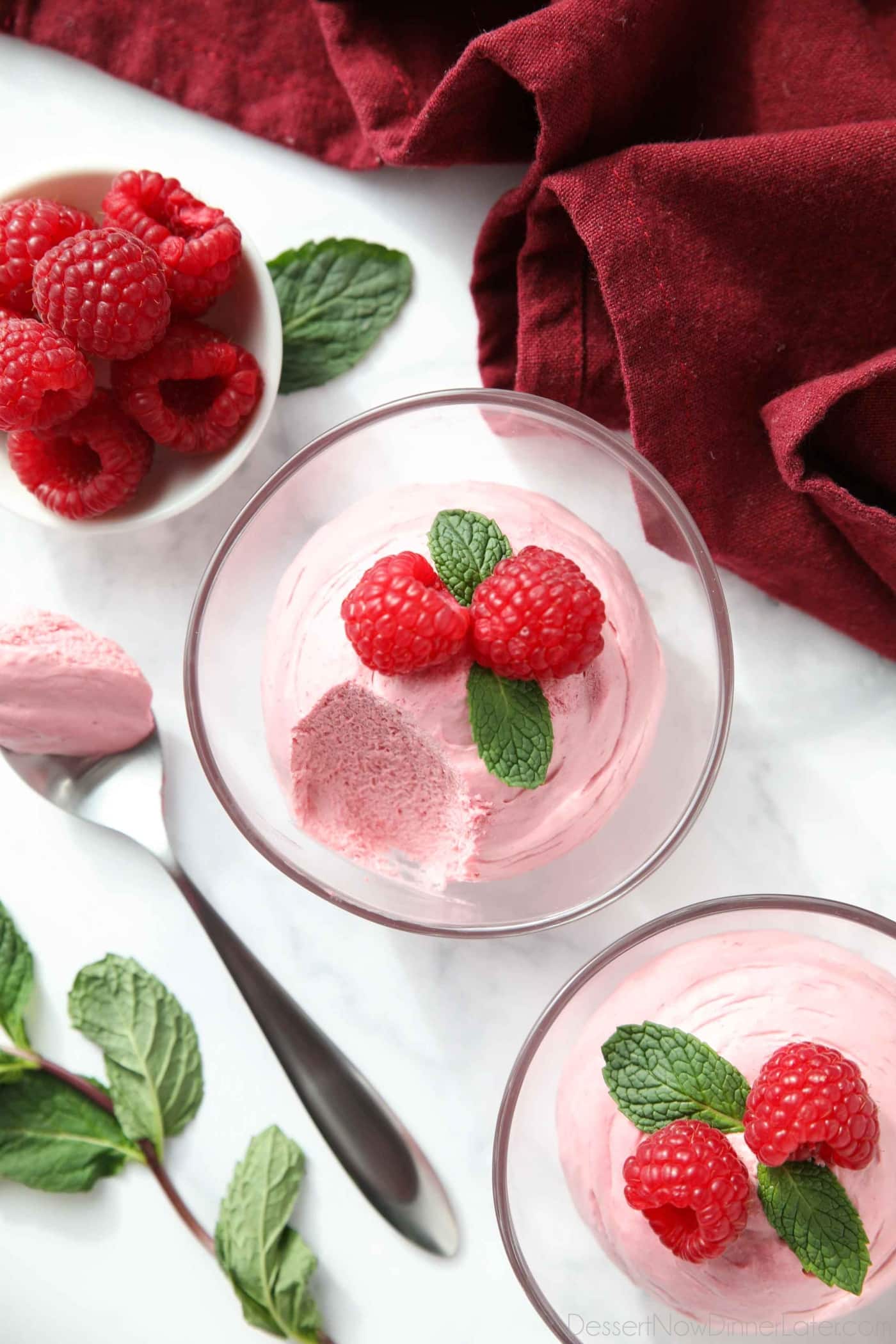 Raspberry Mousse | Dessert Now Dinner Later