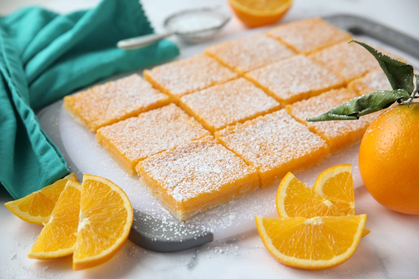 Orange Bars (like lemon bars) | Dessert Now Dinner Later