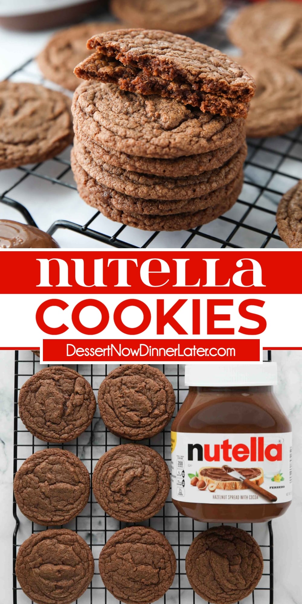 Nutella Cookies Recipe | Dessert Now Dinner Later