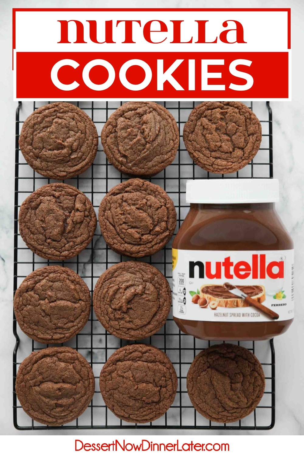 Nutella Cookies Recipe | Dessert Now Dinner Later
