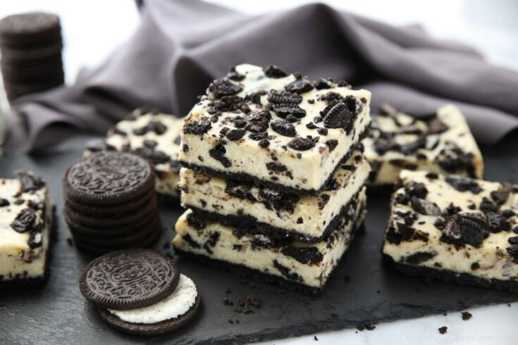Oreo Cheesecake Bars | Dessert Now Dinner Later