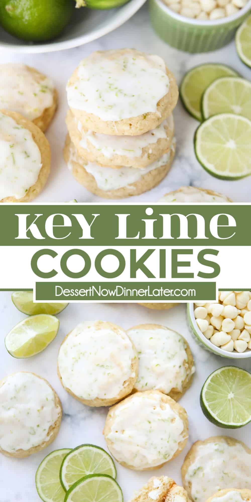 Key Lime Cookies | Dessert Now Dinner Later