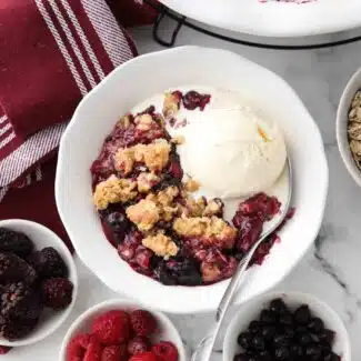 Berry Crisp Recipe (aka Berry Crumble) | Dessert Now Dinner Later