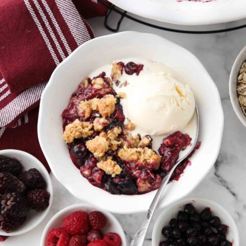 Berry Crisp Recipe (aka Berry Crumble) | Dessert Now Dinner Later