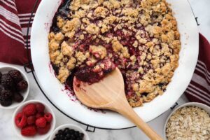 Berry Crisp Recipe (aka Berry Crumble) | Dessert Now Dinner Later