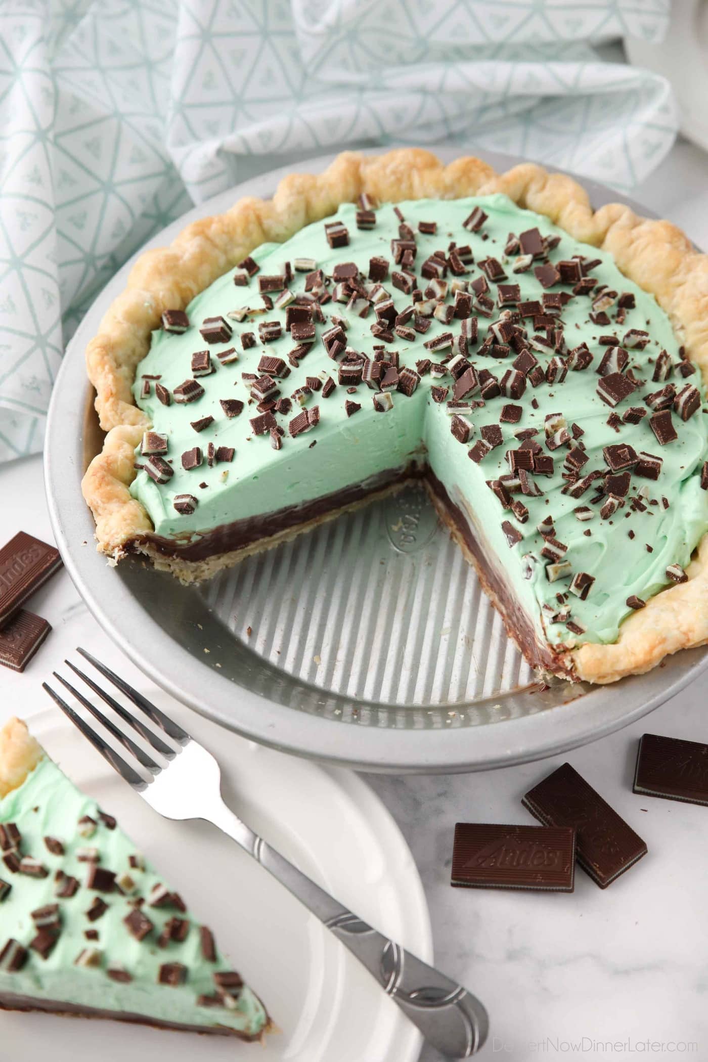 Chocolate Mint Pie | Dessert Now Dinner Later