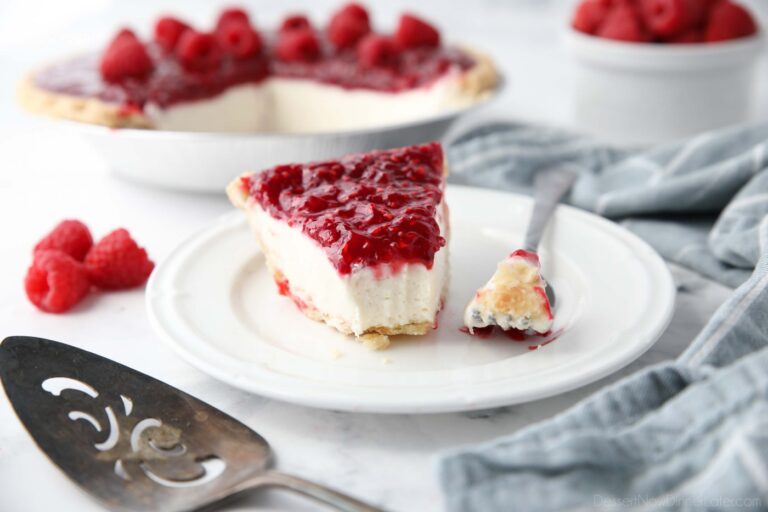 Raspberry Cream Pie | Dessert Now Dinner Later