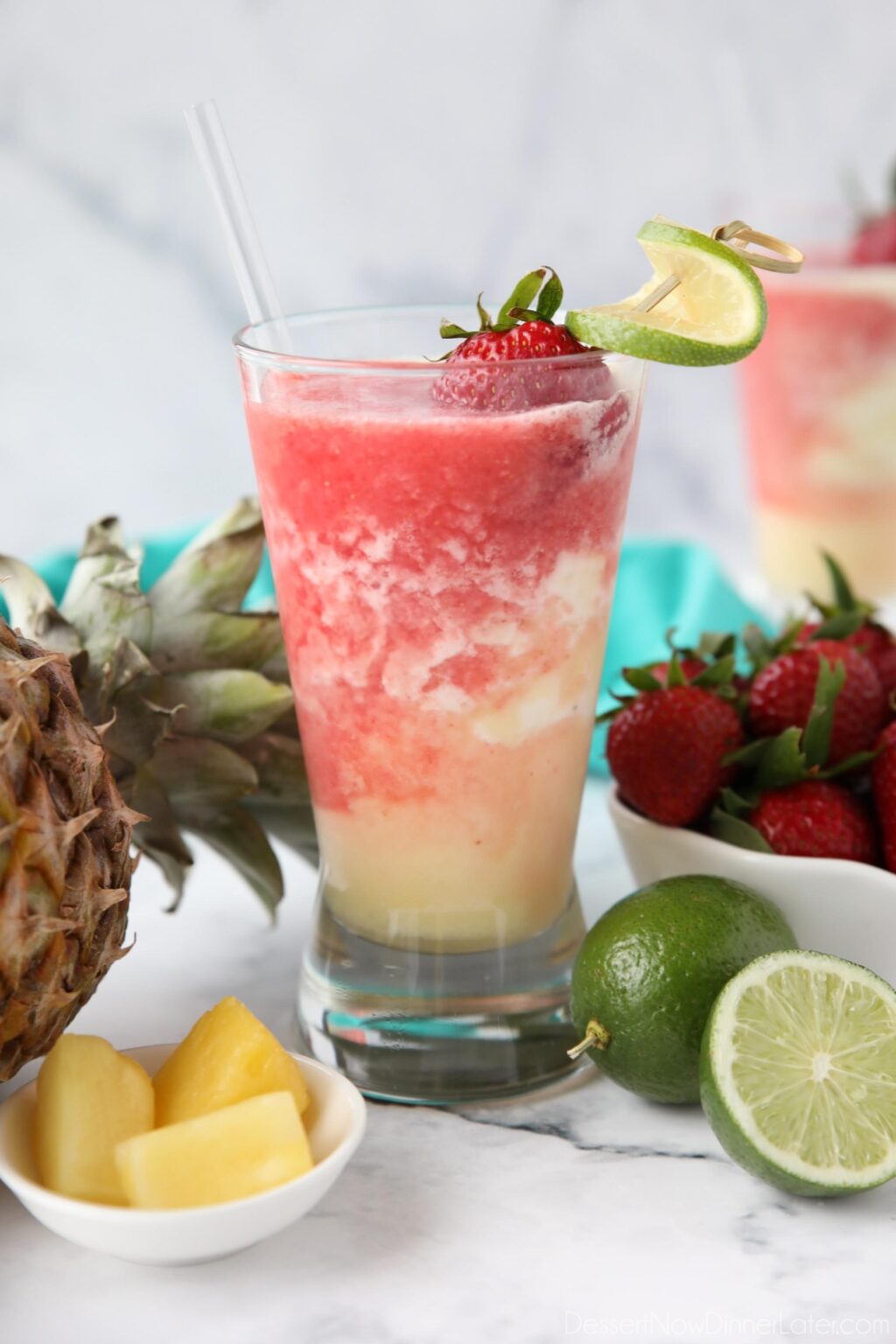 Virgin Miami Vice Drink Recipe | Dessert Now Dinner Later