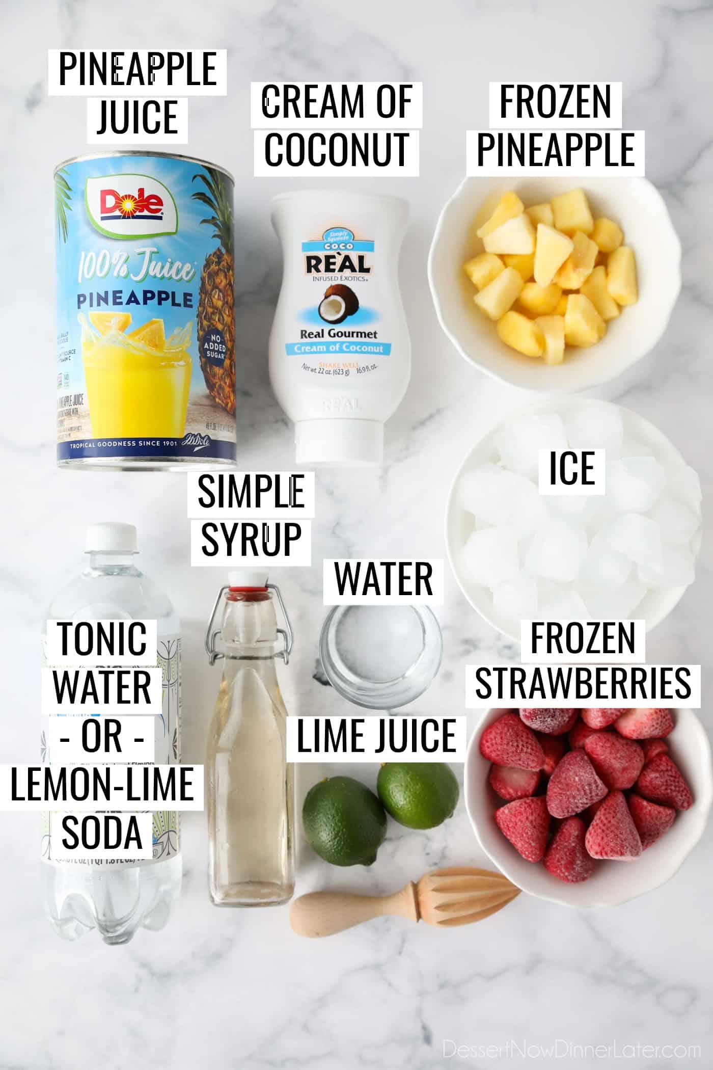 Virgin Miami Vice Drink Recipe | Dessert Now Dinner Later