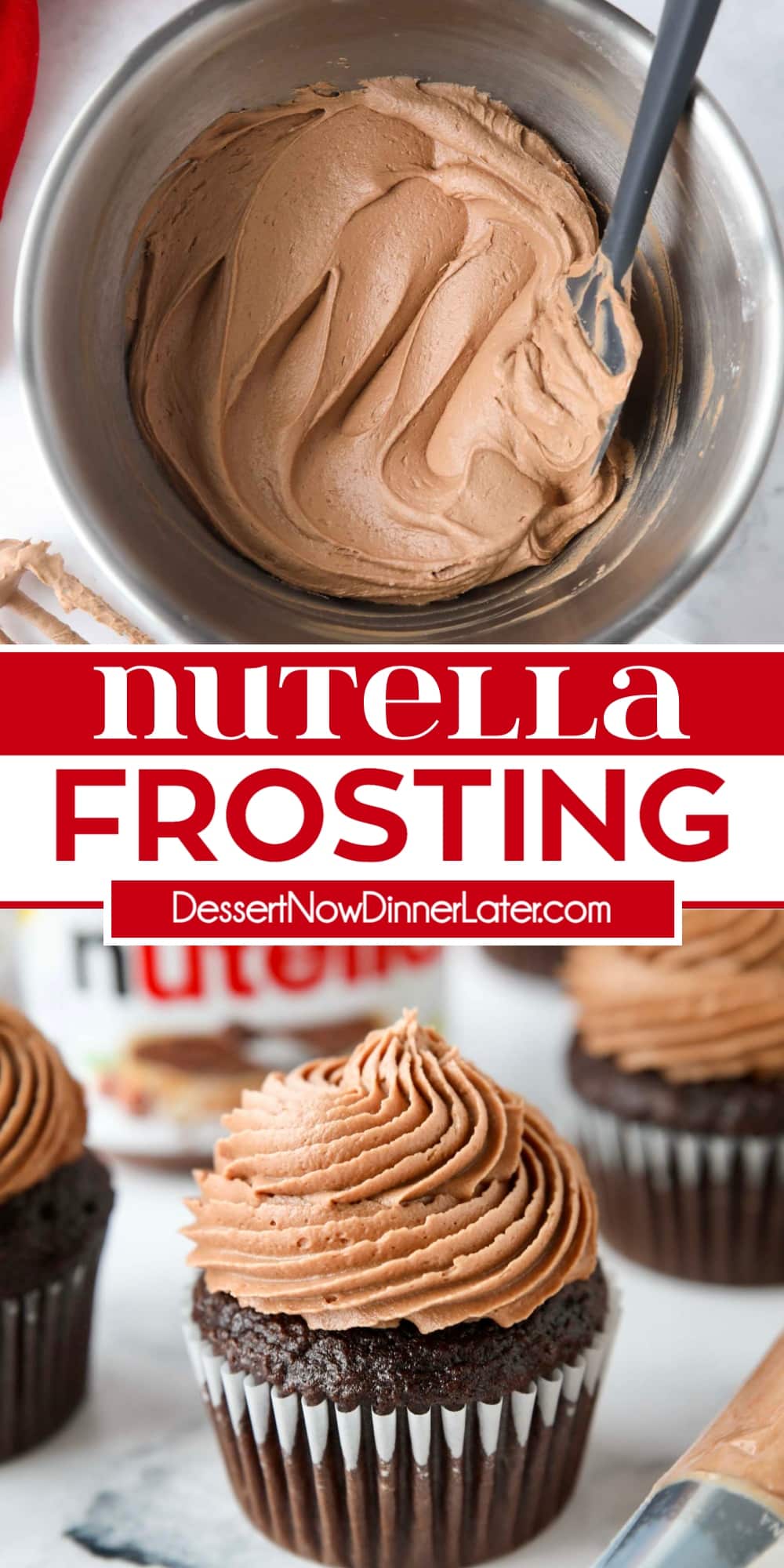 Easy Nutella Frosting | Dessert Now Dinner Later